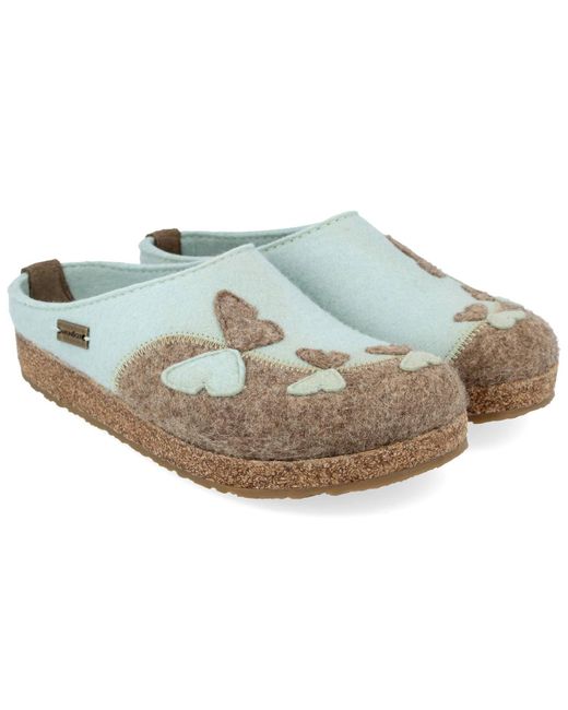 Haflinger Mariposa Clogs in Blue | Lyst