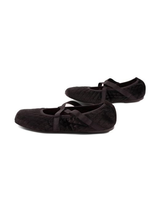 Ruth Secret Ballet Flat Shoes in Black | Lyst