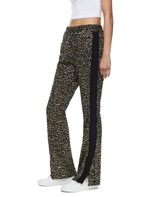 ON THIS DAY Jacquard Flare Leg Track Pants in Natural | Lyst