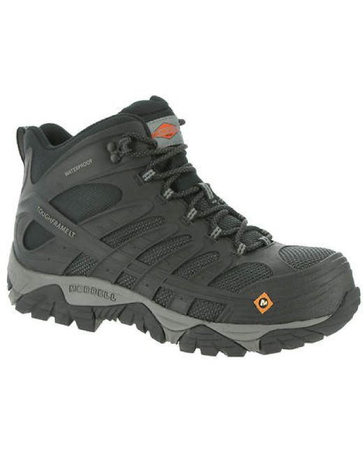 Merrell Moab Safety Oil Resistant Work & Safety Boot in Black for Men ...