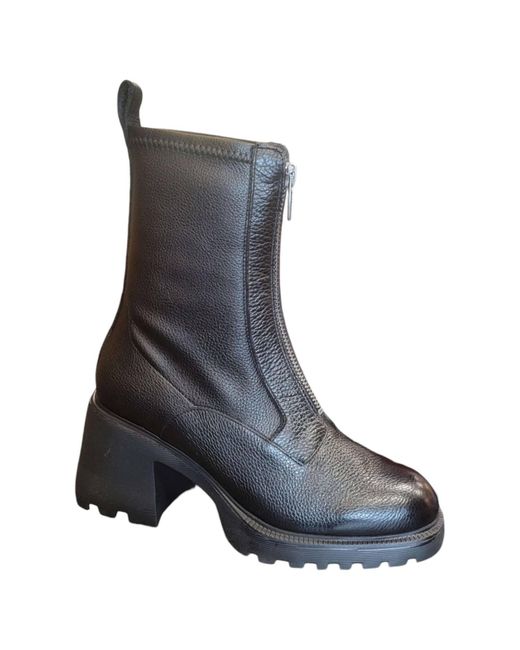 Wonders Front Zip Boots in Gray | Lyst