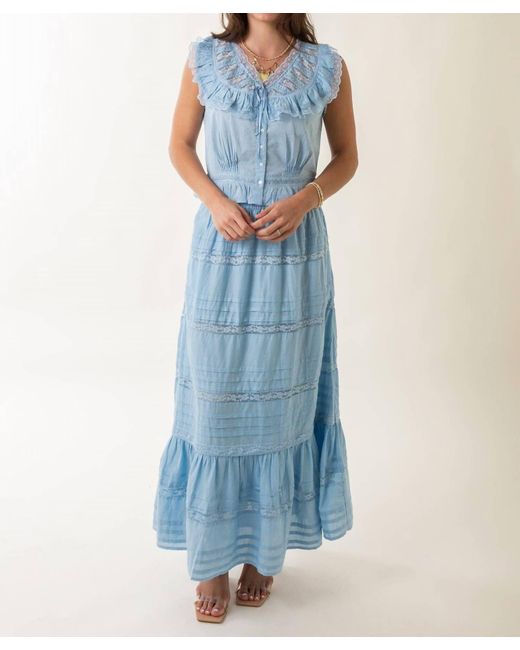 Love The Label Wallis Top in Blue | Lyst