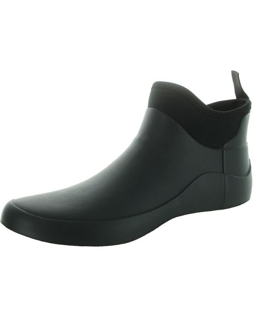 HUNTER City Explorer Solid Rubber Ankle Boots in Black | Lyst