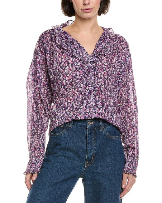 Isabel Marant Isabel Marant Etoile Pamias Top in Purple | Lyst