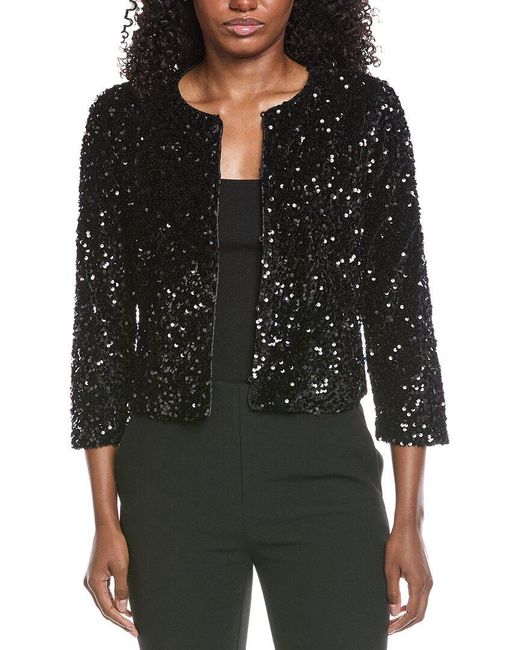 Walter Baker Rowan Sequin Jacket in Black | Lyst