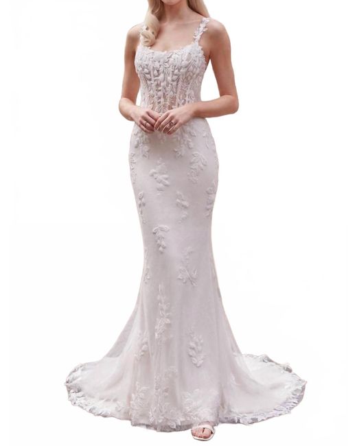 Justin Alexander Fit And Flare Wedding Gown | Lyst