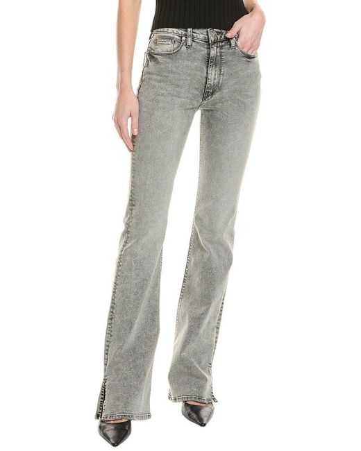 Hudson Jeans Barbara High-Rise Shark Bootcut Jean in Gray | Lyst