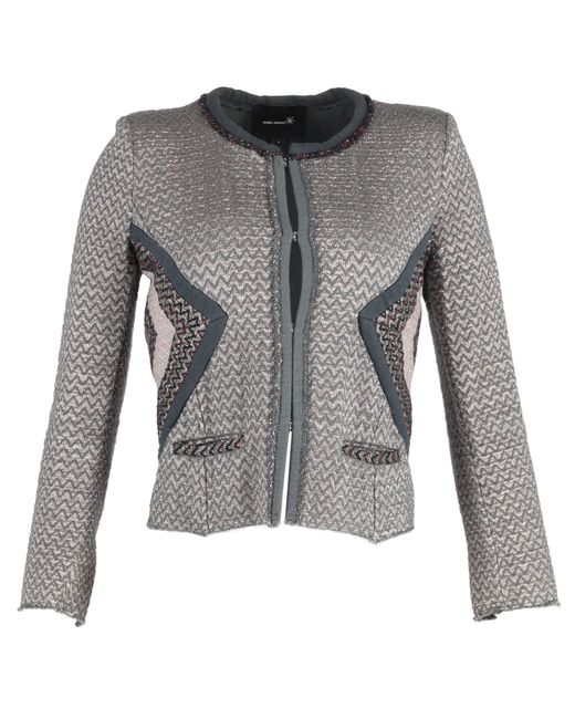 Isabel Marant Peru Tweed Jacket in Gray | Lyst