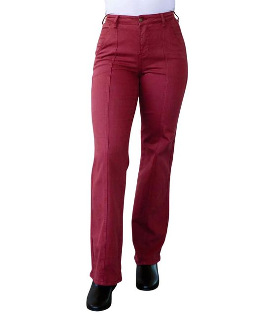 Judy Blue Phoebe High Rise Jeans in Red | Lyst