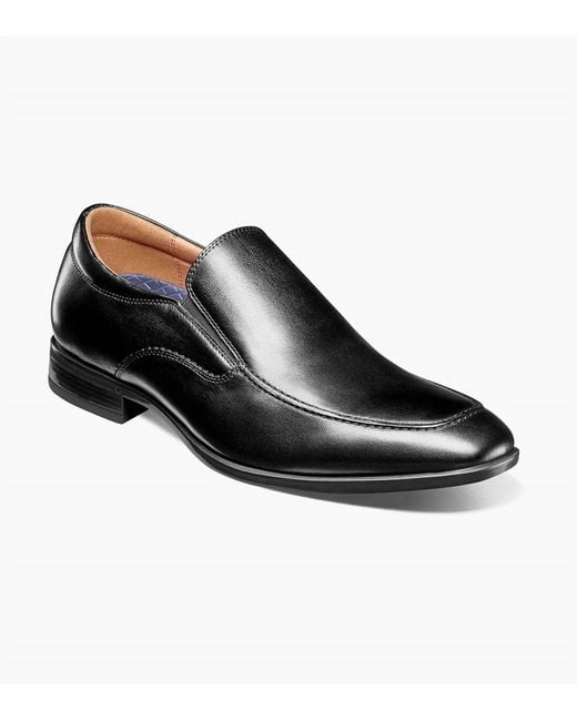 Florsheim Zaffiro Moc Toe Venetian Loafer in Black for Men | Lyst
