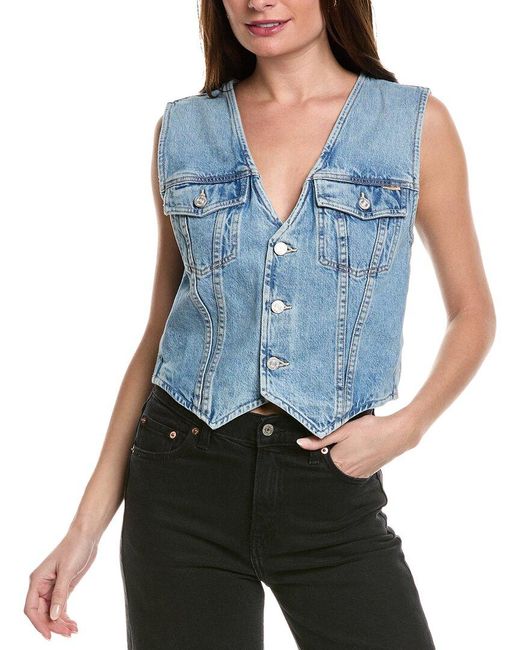 Mother The Bruiser Vest in Blue | Lyst