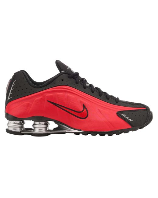 Nike Shox R4 University Metallic in Red for Men | Lyst