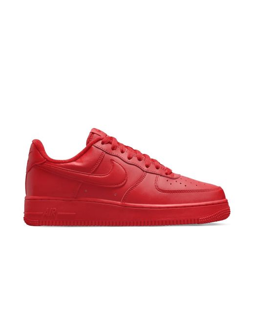 Nike Air Force 1 '07 Lv8 1 Sneakers in Red for Men | Lyst
