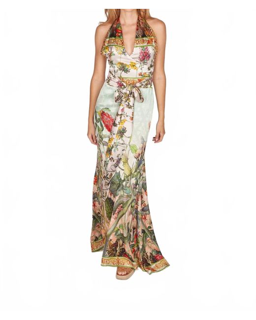 Trisha Paterson Poeme Maxi Dress in Metallic | Lyst