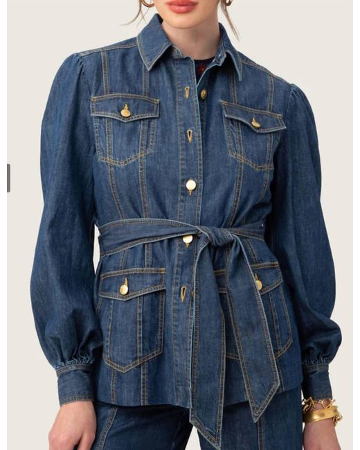 Trina Turk Odetta Jacket in Blue | Lyst