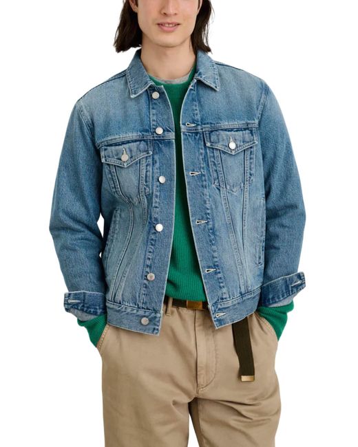 Alex Mill Buckle Back Jean Jacket in Blue for Men | Lyst
