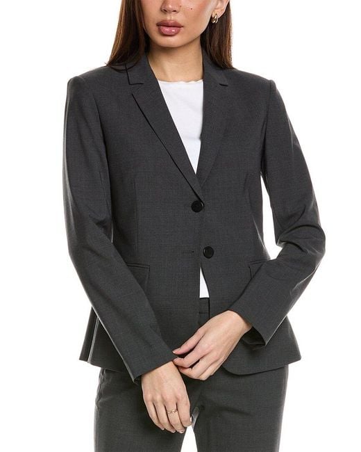Theory Wool-Blend Carissa Jacket in Gray | Lyst