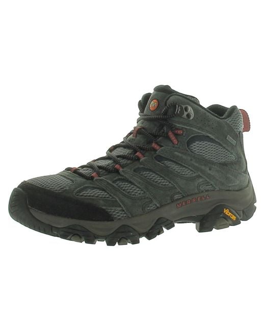Merrell Moab 3 Mid Gtx Suede Outdoor Hiking Boots in Green for Men | Lyst