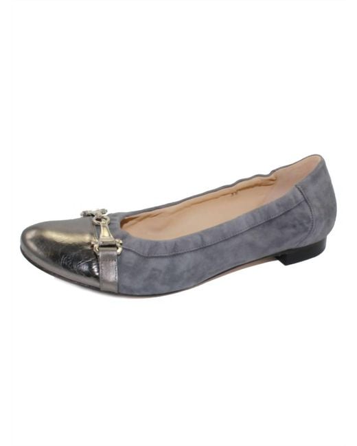 Alissa Chloe Flats in Gray | Lyst
