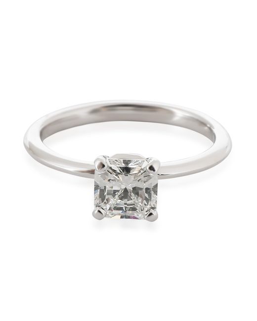 Tiffany & Co. Platinum Solitaire Engagement Ring in Metallic | Lyst