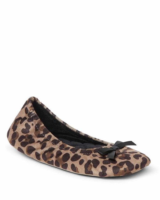 Dearfoams Layla Ballerina Slipper Genuine Suede Outsole Ballet Flat in ...