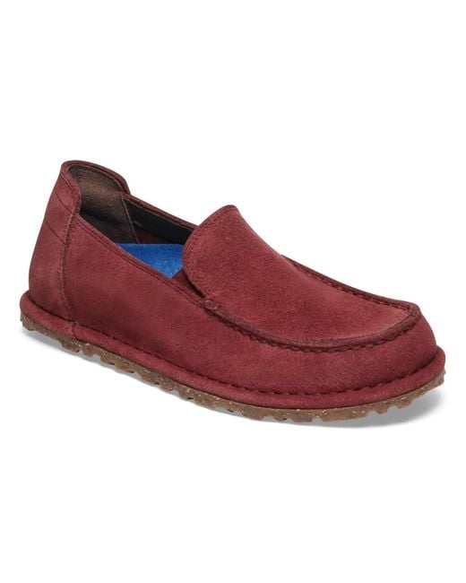 Birkenstock Utti Suede Clogs in Red | Lyst