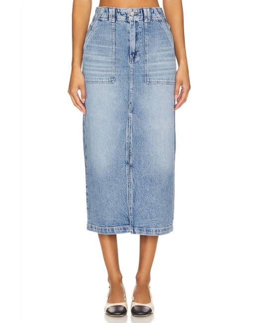 Pistola Sammie High Rise Utility Skirt in Blue | Lyst