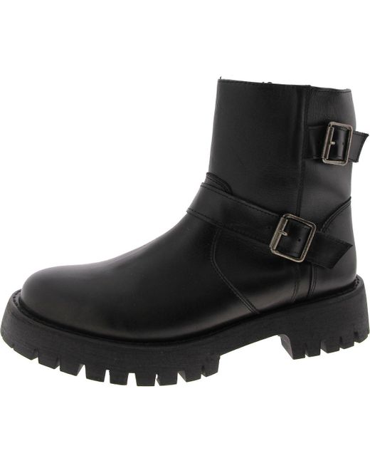 Steve Madden Legitt Zip Up Round Toe Mid-Calf Boots in Black | Lyst