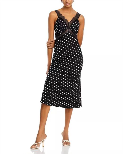 Lucy Paris Kennedy Lace Dress in Black | Lyst