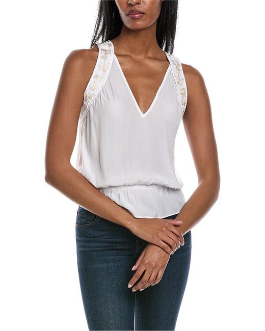 Ramy Brook Clara Top in White | Lyst