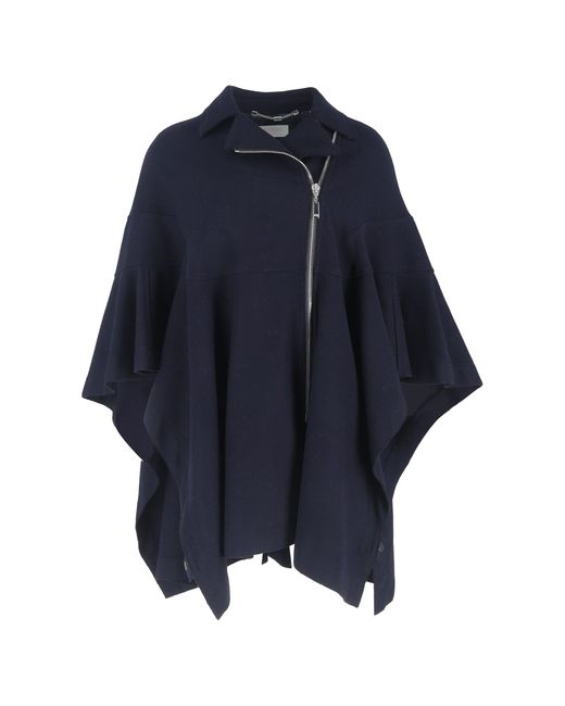 ESCADA Zipped Cape Coat in Blue | Lyst