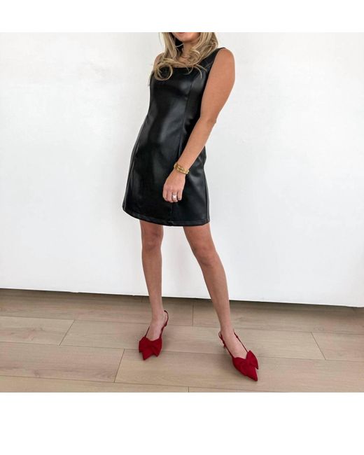 Keepsake Luxe Edge Faux Leather Mini Dress in White | Lyst