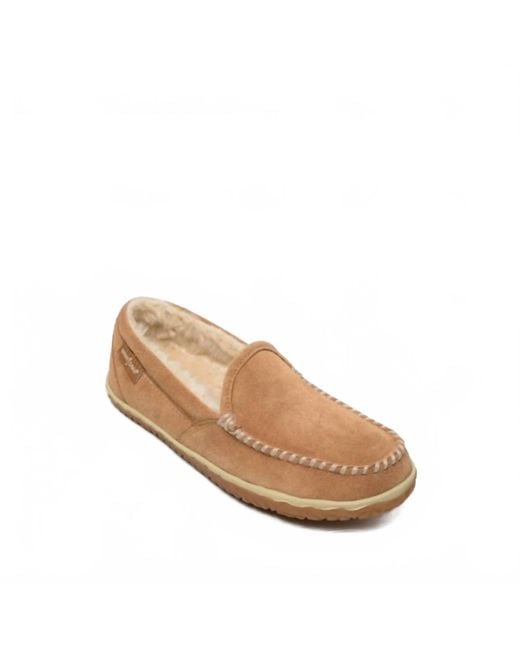 Minnetonka Tempe Moccasins in Natural | Lyst
