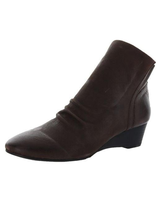 Adam Tucker Me Too Montana 4 Leather Slouchy Booties in Brown | Lyst