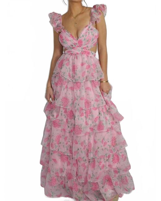 Amy Jane London Ofilia Maxi Dress in Pink | Lyst