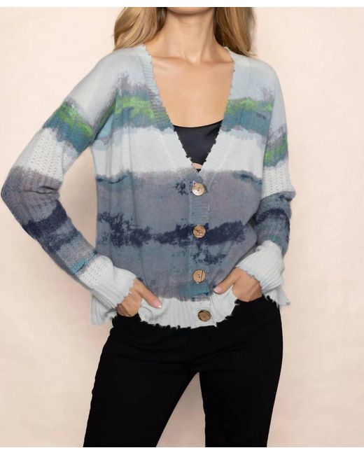 Lisa Todd Color Coded Cardigan in Blue | Lyst
