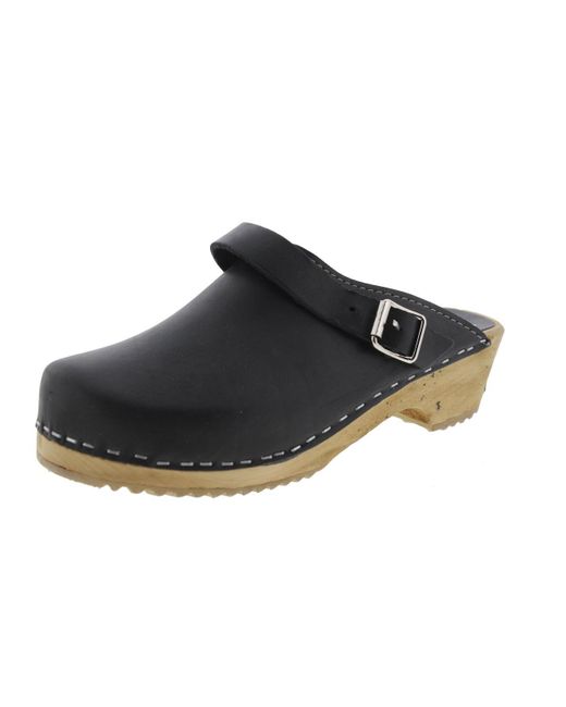 MIA Alma Belted Mules in Black | Lyst