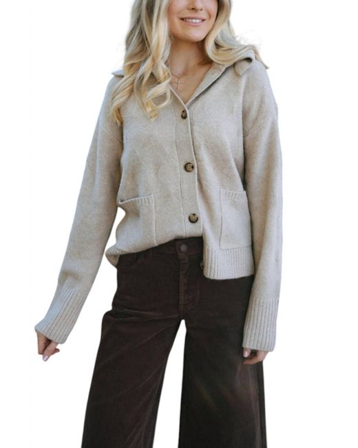 WEEKEND LOS ANGELES Delphine Cardigan in Gray | Lyst