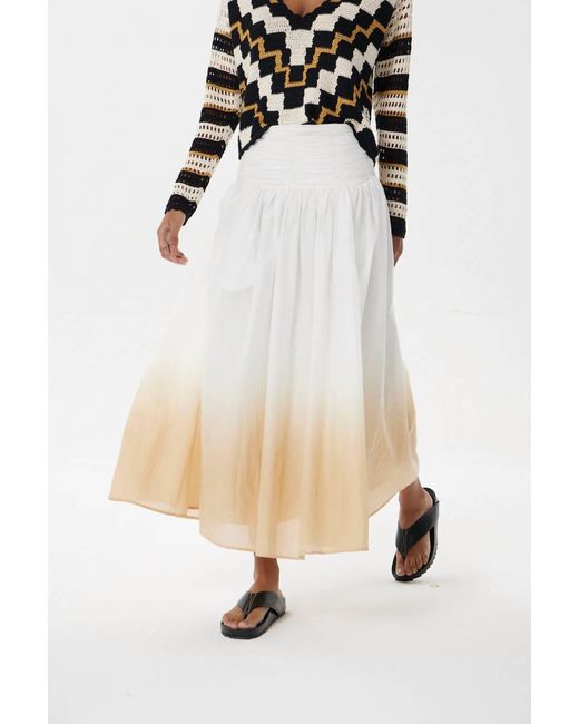 Maria Cher Corrientes Kristel Midi Skirt in White | Lyst