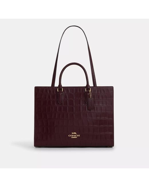 COACH Maggie Tote Bag in Purple | Lyst