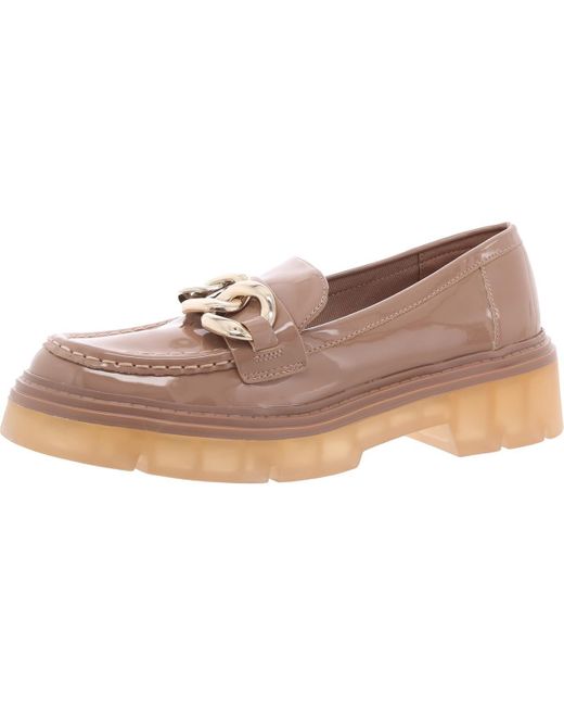 ALDO Kahlow Lugged Sole Patent Leather Loafers in Pink | Lyst