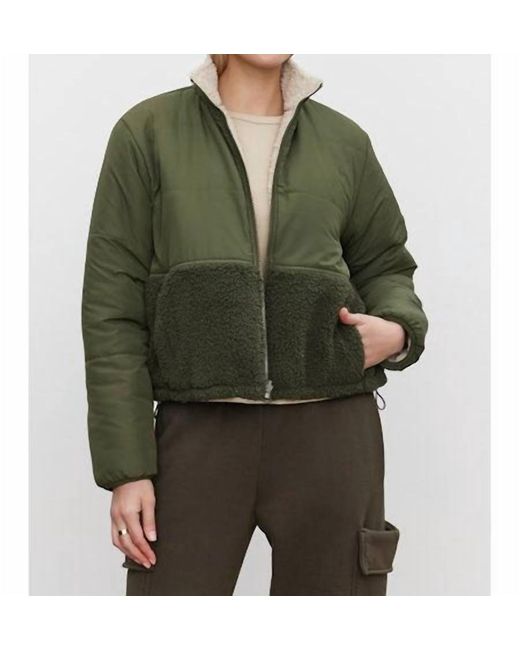 Velvet By Graham & Spencer Tasha Reversible Puffer Sherpa Jacket in ...