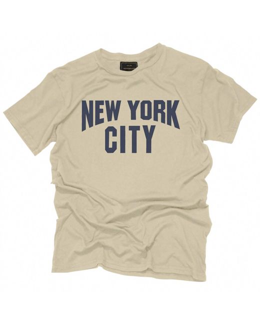 The Original Retro Brand New York City Tee in Natural for Men | Lyst