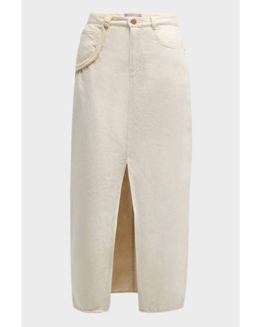 Pink Filosophy Manantial Skirt in Natural | Lyst