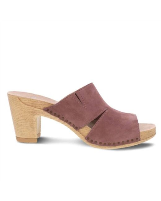 Dansko Tandi Heeled Clog in Purple | Lyst