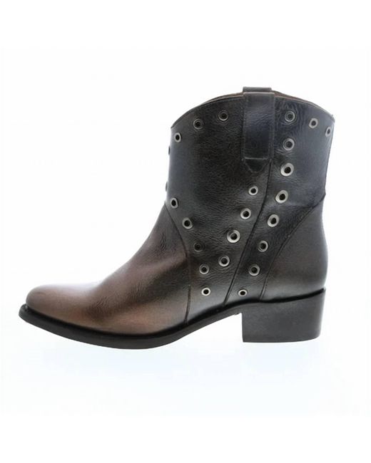 Frye Diana Grommet Short Boot in Black | Lyst