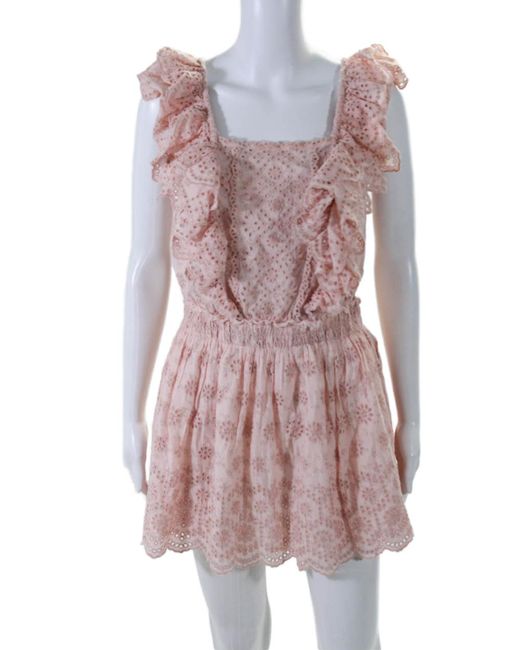 LoveShackFancy Love Shack Fancy Cotton Floral Print Embroidered Mini ...