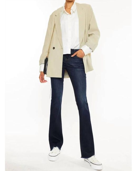 Kancan Annie Low Rise Bootcut Jeans in White | Lyst
