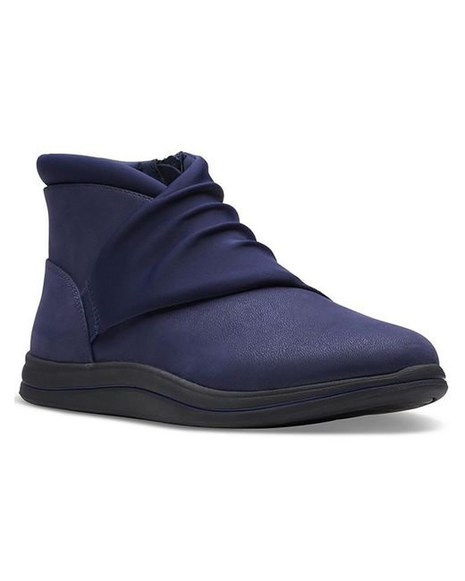 Clarks Wedge Booties Ankle Boots in Blue | Lyst