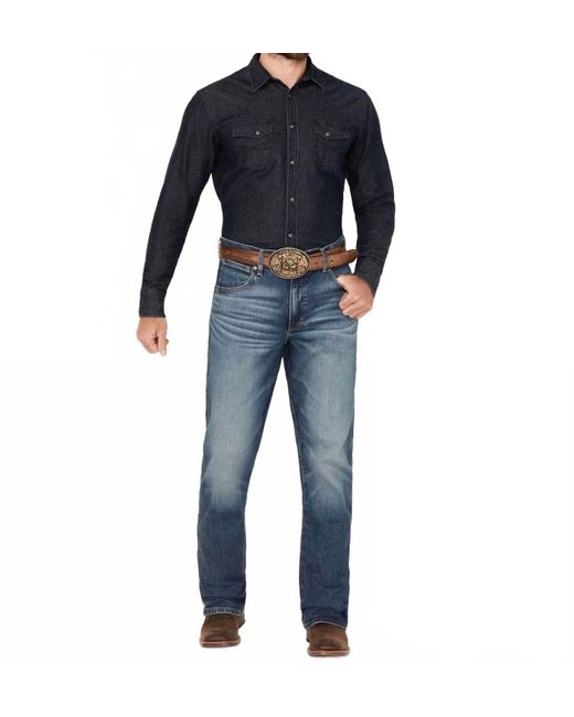 Wrangler Retro Slim Fit Bootcut Jeans in Blue for Men | Lyst